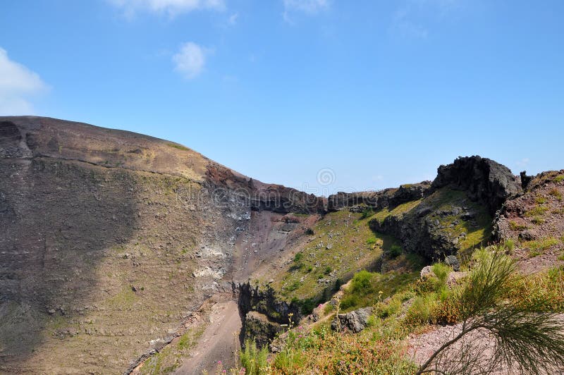 Der Vesuv stockbild. Bild von schacht, buchten, europäisch - 77408901