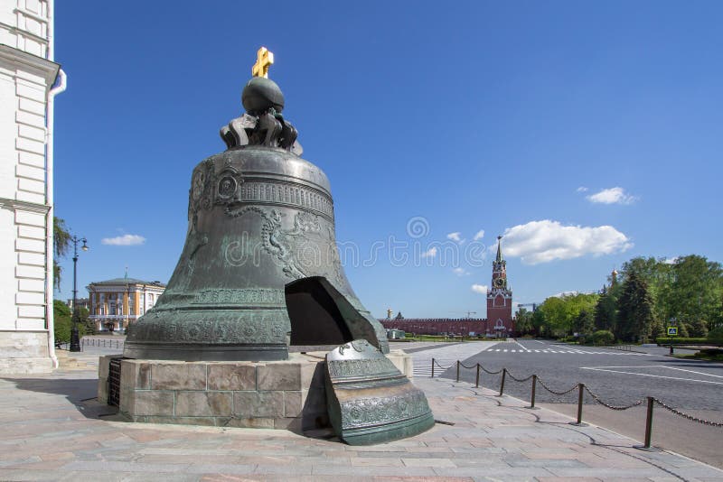 Der Zar Bell in Moskau, Russland Stockfoto - Bild von architektur ...