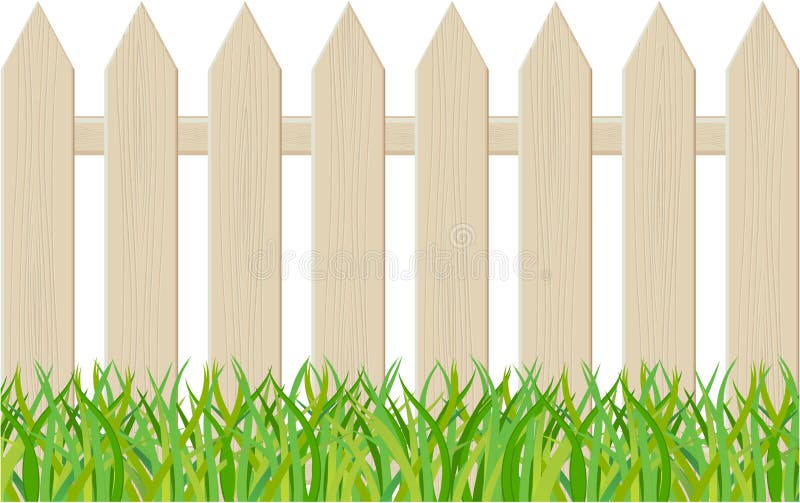 Zaun vektor abbildung. Illustration von holz, relax, gras - 20851438