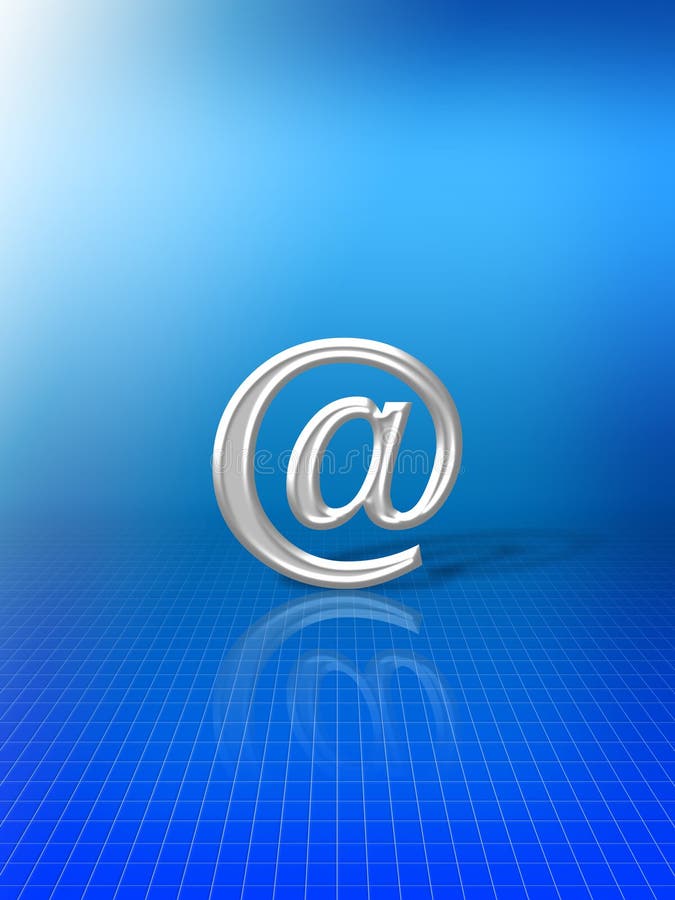 E-Mail-Alias Mit „at“-Zeichen Stock Abbildung - Illustration von ...