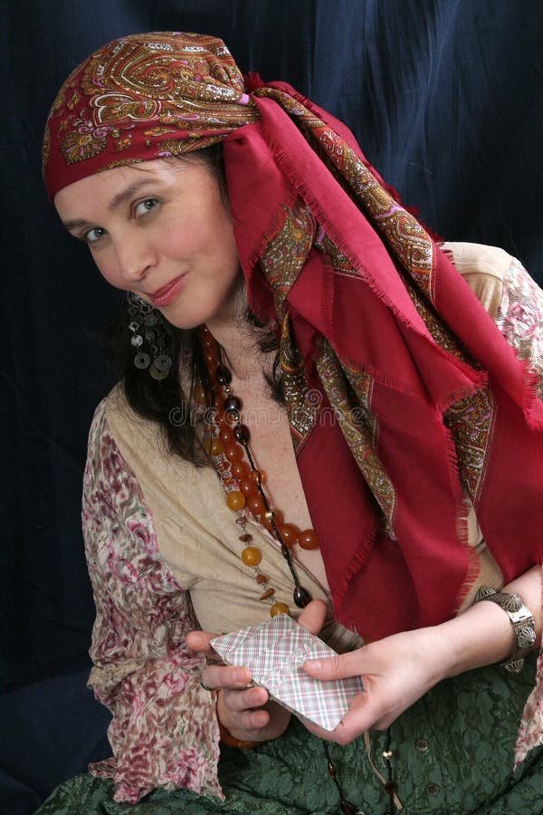 Zigeuner stockbild. Bild von standplatz, blumen, glück - 23954729