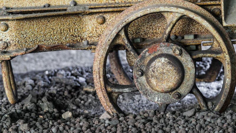 Derailed mine carriage stock image. Image of rusty, mining - 35729791