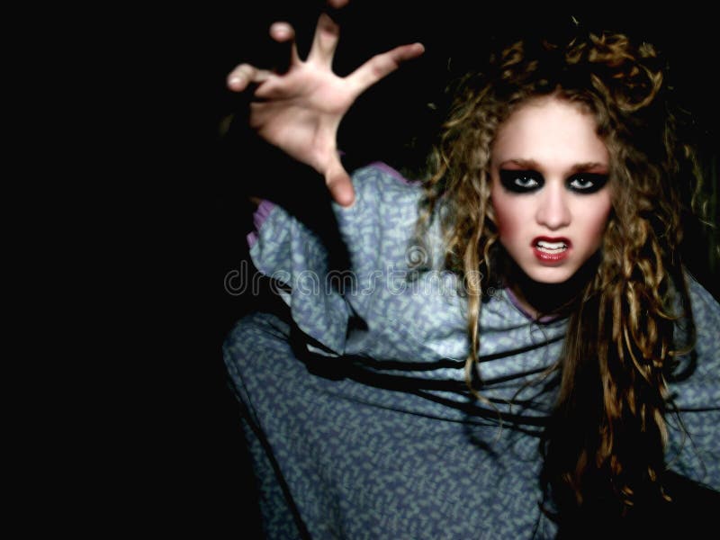 Deranged stock photo. Image of gothic, night, gown, crazy - 571942