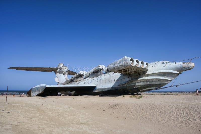 Lun Water Plane Layout on the Caspian Sea Beach Near Derbent Editorial ...