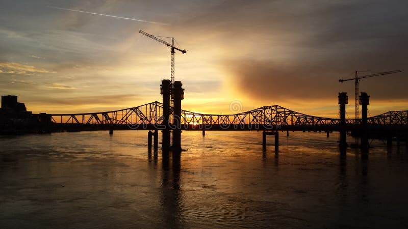 Derby City Sunset immagine stock. Immagine di lustro - 74110107