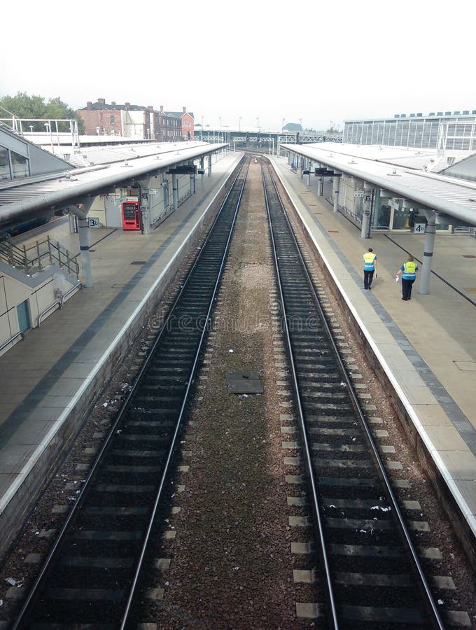 Derbyshire Station Rail Tracks Editorial Image - Image of railway ...