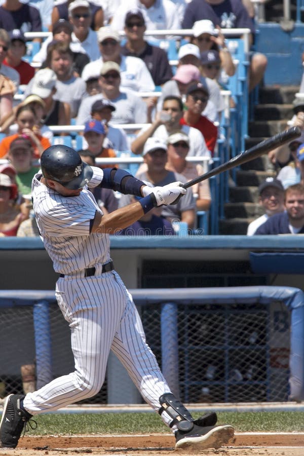 Jeter at Bat editorial stock image. Image of baseball - 8774069