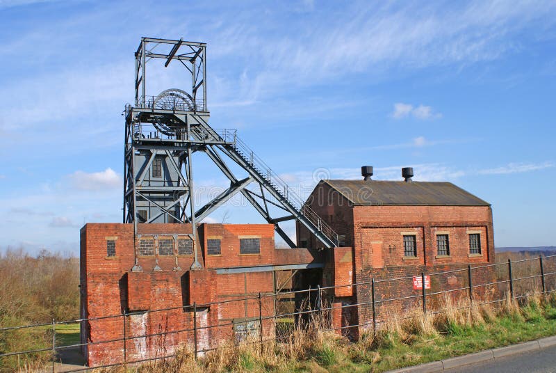 Derelict Coal Mine stock photo. Image of frame, hoist - 8647610
