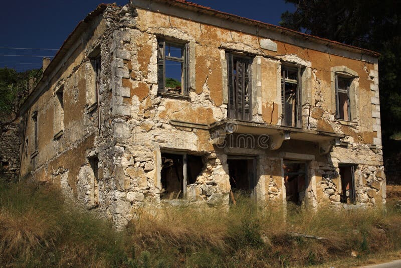 A Derelict House stock photo. Image of tump, mountain - 102826794
