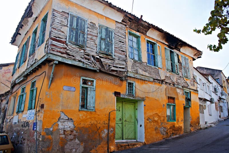 Derelict Property in a Bad State of Repair Stock Photo - Image of glass ...