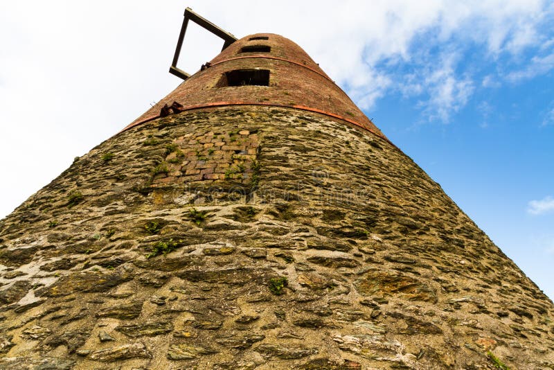 Derelict Windmill, Looking Up, Landscape Stock Image - Image of wales ...
