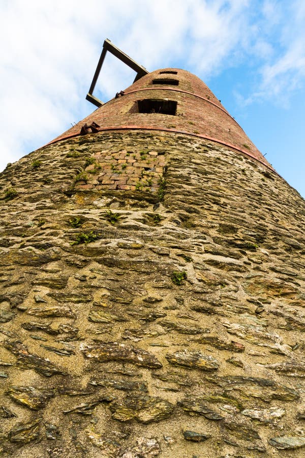Derelict Windmill, Looking Up, Portrait Stock Image - Image of ...
