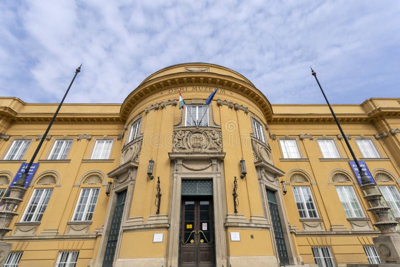 Deri Museum in Debrecen stock image. Image of facade - 141127117