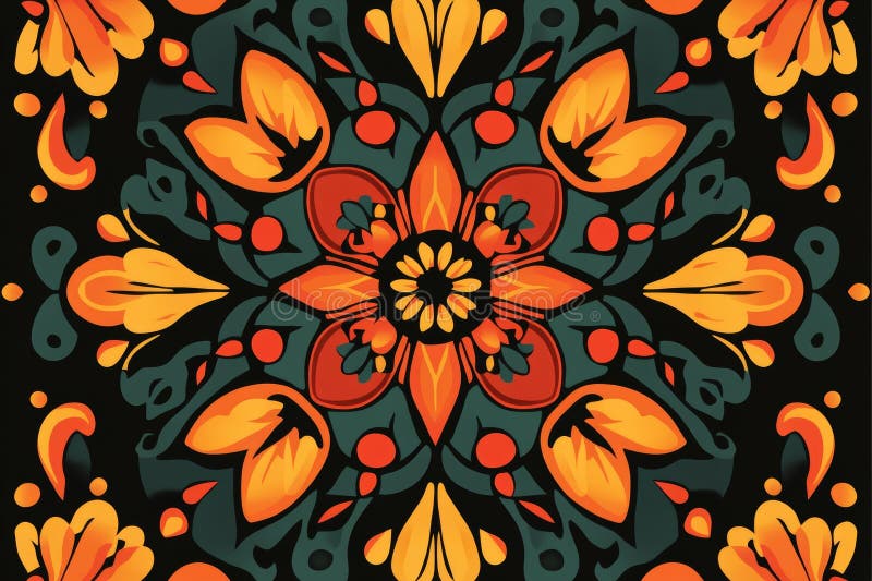 Derive the Abstract Pattern from Traditional Latin American Folk Art ...