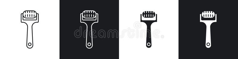 Derma roller icon stock vector. Illustration of beauty - 341276794