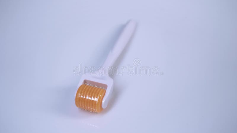 Derma Roller for Medical Micro Needling Therapy. Stock Video - Video of ...