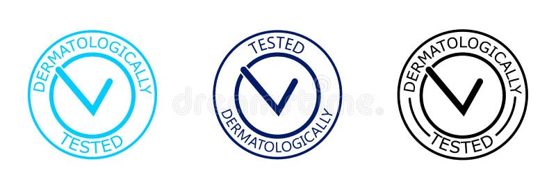 Dermatologically Tested Vector Label Stock Illustration - Illustration ...