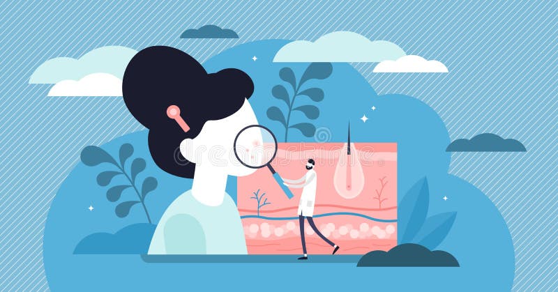 Dermatologist Concept Vector Illustration In Flat Style Stock Vector