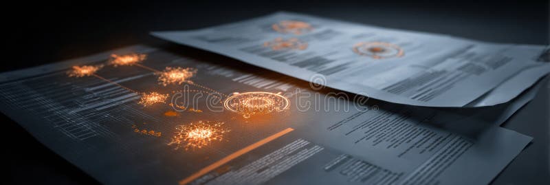Dermatology Data Analysis Chart Showcasing Patient Notes and Glowing ...