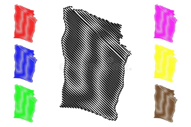 Derna District Districts of Libya, State of Libya, Cyrenaica Map Vector ...