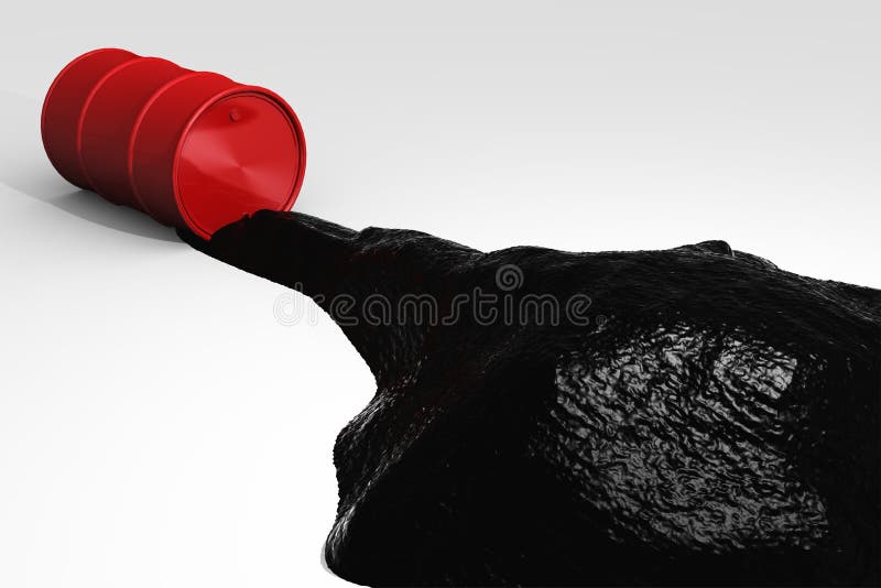 Derramamiento de petróleo stock de ilustración. Ilustración de rinda ...