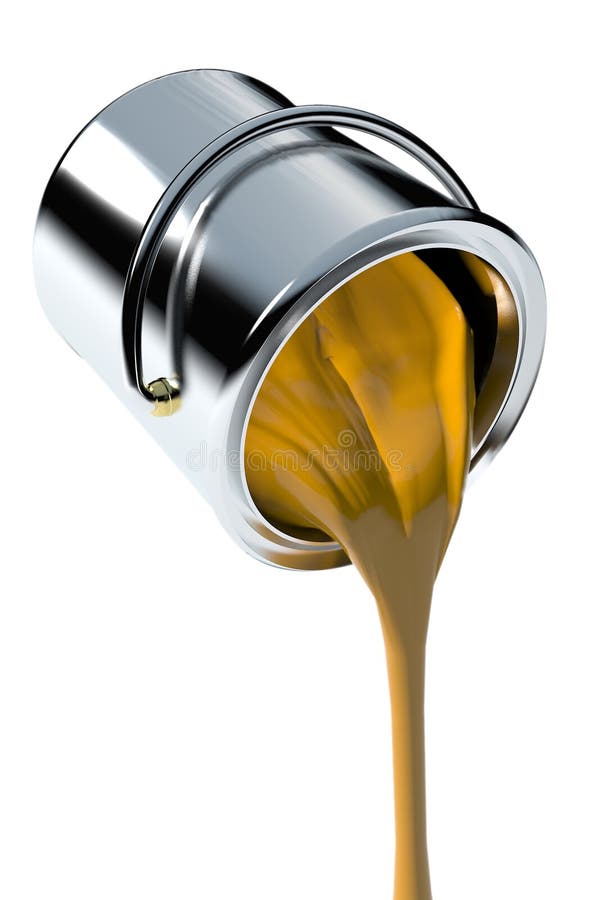 Derramando El Primer De La Tinta (3D) Stock de ilustración ...