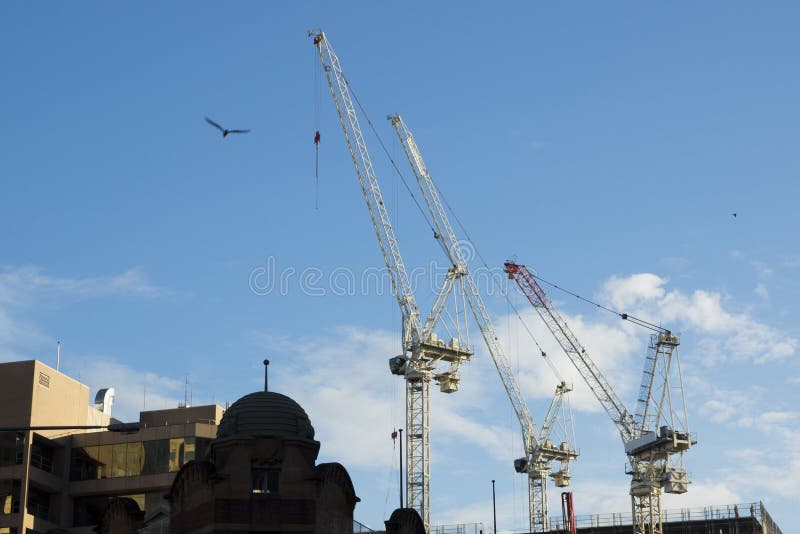 Derrick in the city stock image. Image of jack, cement - 37278549