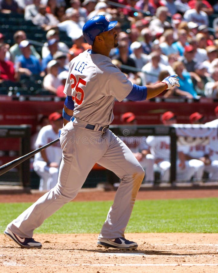 Derrick Lee, Chicago Cubs foto de archivo editorial. Imagen de imagen - 74625798