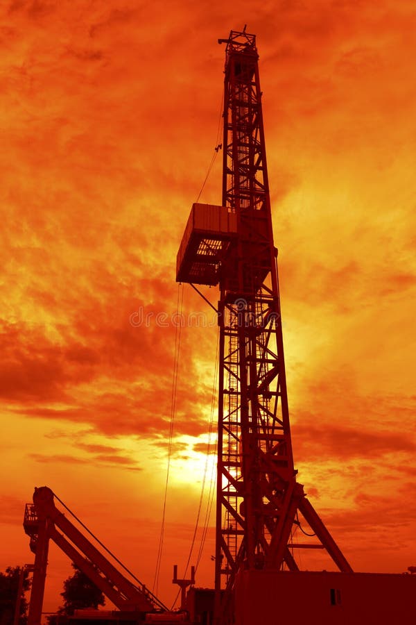 Derrick stock photo. Image of construction, steel, exploration - 41518690