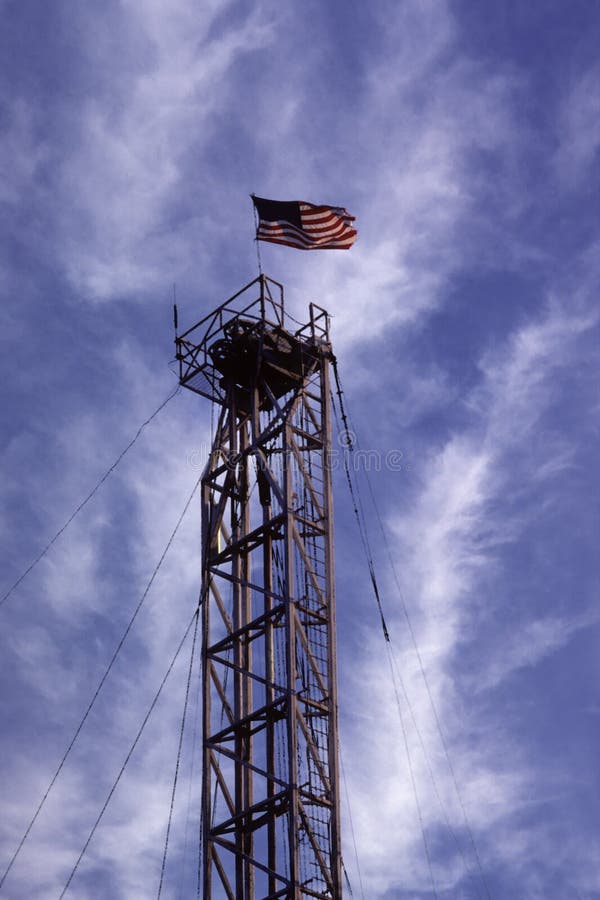 Derrick and Sky stock photo. Image of black, production - 23955758