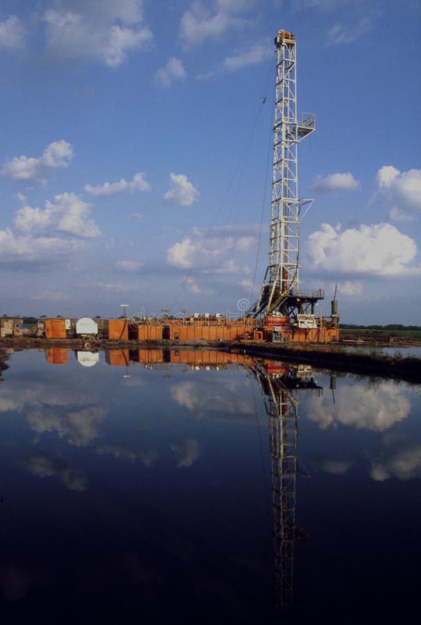 Derrick and Sky stock photo. Image of black, production - 23955758