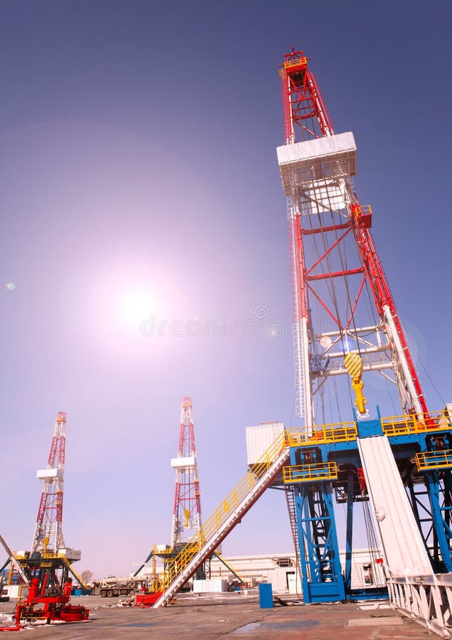 Derrick stock photo. Image of equipment, oilfield, energy - 41858158