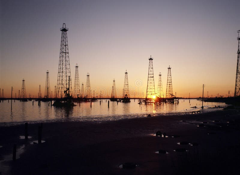 Derrick and Sky stock photo. Image of black, production - 23955758