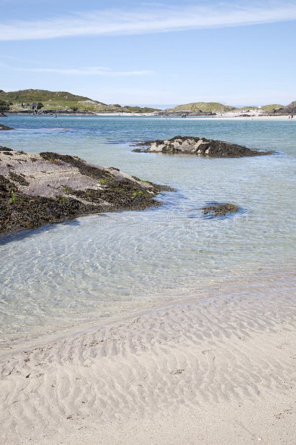 Derrymore Bay Beach; Waterville Stock Image - Image of water, ireland ...