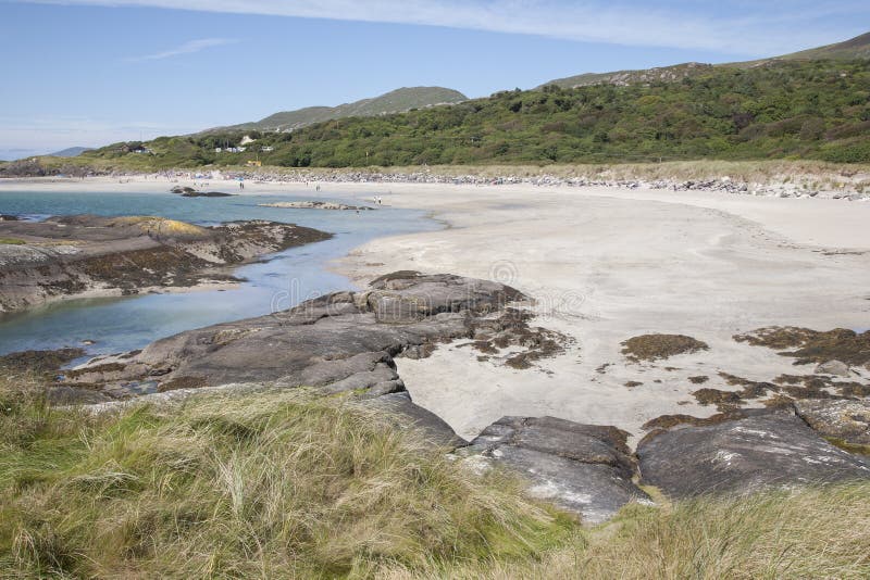 Derrymore Bay stock image. Image of shore, sport, beach - 64253583