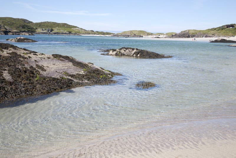 Derrymore-Bucht-Strand; Waterville Stockbild - Bild von meer ...
