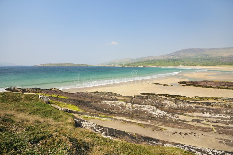 Derrynane Bay stock image. Image of wave, surf, eire - 21678293