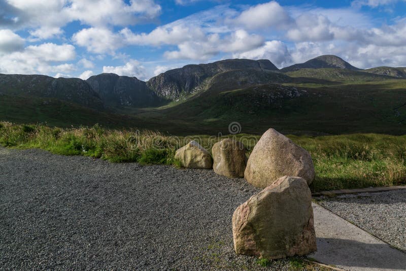 Derryveagh Mountains in Donegal, Co. Donegal, Ireland Stock Photo ...