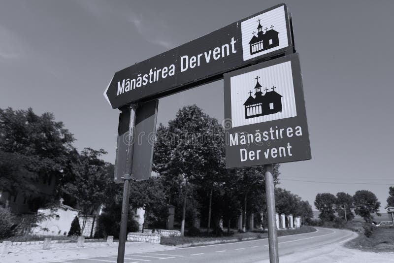 Dervent Monastery in Romania, Monument Indicator Stock Photo - Image of ...