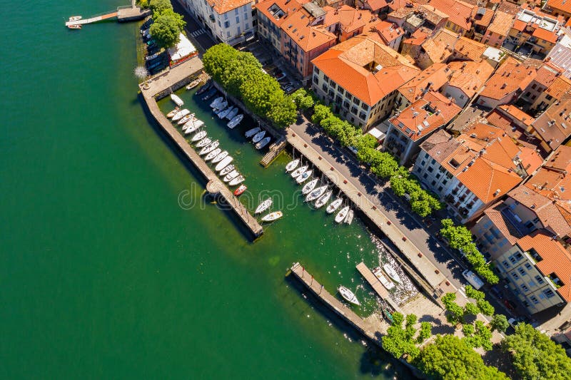 Dervio - Lake Como it - Aerial Stock Image - Image of aerial, blue ...