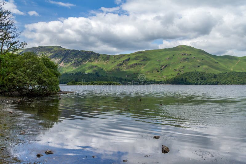 Derwent Water Lake District Stock Photo - Image of travel, country ...
