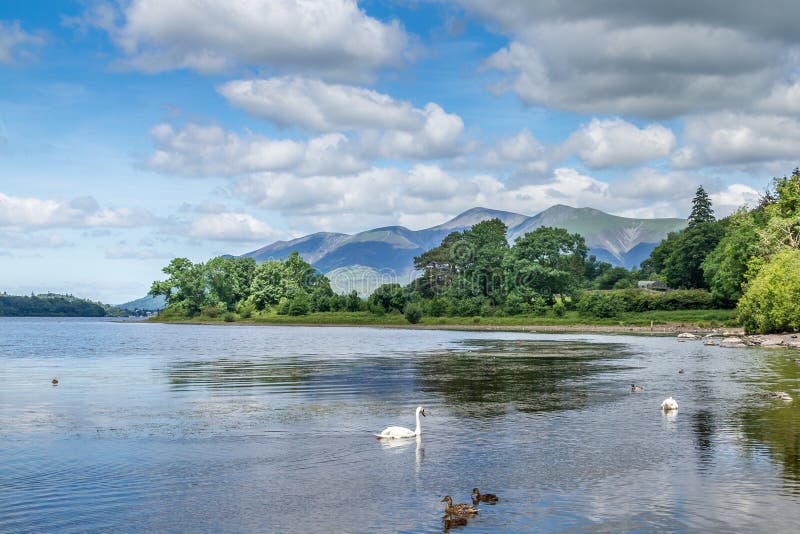 Derwent Water Lake District Stock Image - Image of tourism, peaceful ...