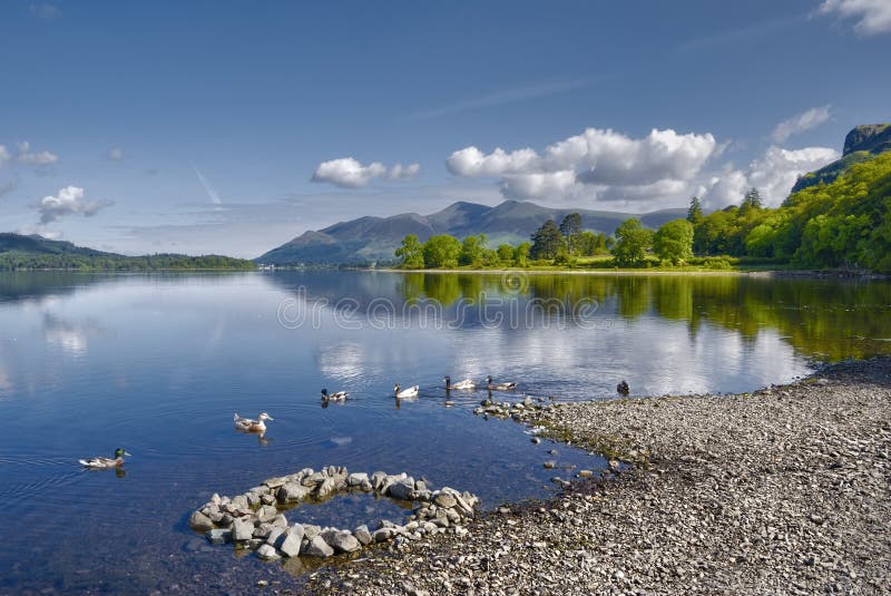 Ansicht Des Windermere See-Bezirks-Nationalparks England Großbritannien ...