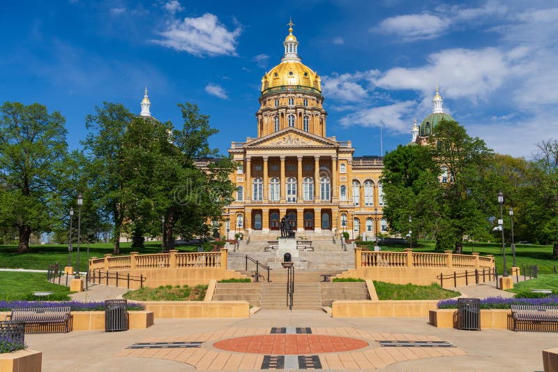 Des Moines, Iowa, USA at the Capitol Building Stock Image - Image of ...