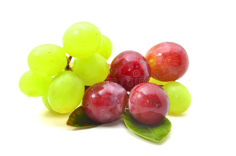 Un Groupe De Raisins Rouges Et Verts Image stock - Image du gourmet ...