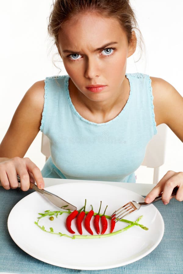 Desagrado imagem de stock. Imagem de fêmea, nutritivo - 26836597