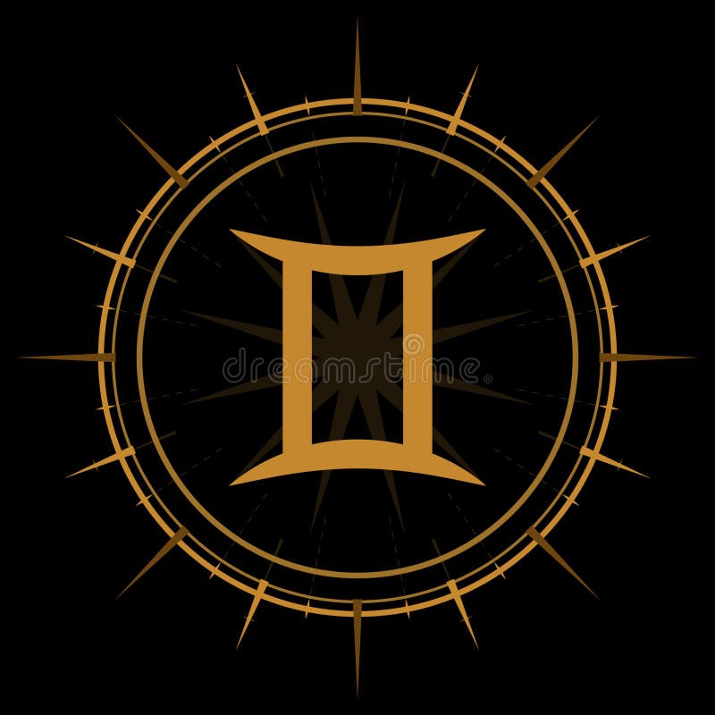 Illustration of the Constellation Gemini, Which Symbolizes Twins Stock ...