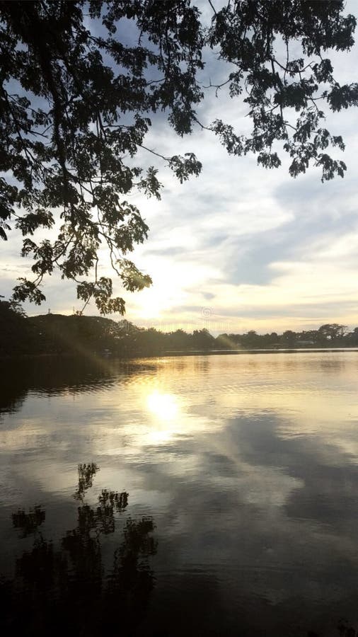 View Lake on Danau Raja Rengat, Indonesia Stock Photo - Image of lake ...