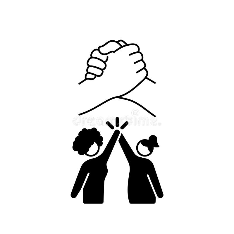 Emoji Design Logo Style of People Shaking Hands with Happy Atmosphere ...