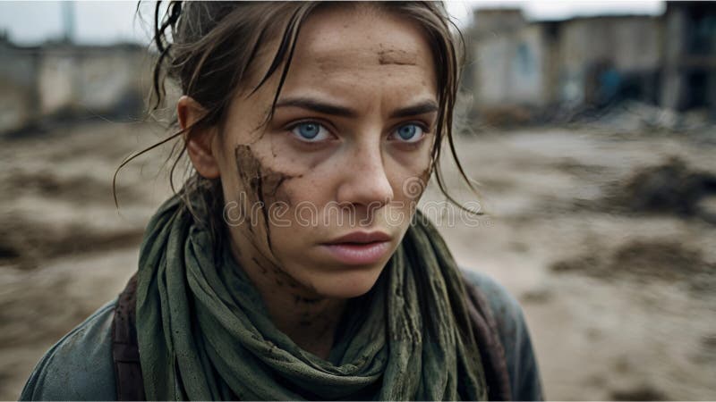 Survivor in a Post-Apocalyptic World: Strength and Resilience Stock ...